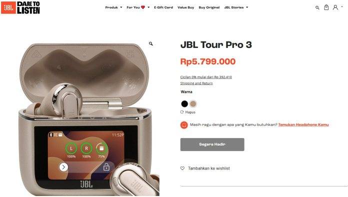 Earbuds TWS JBL Tour Pro 3 dan Live Series 3 Masuk Indonesia, Ini ...