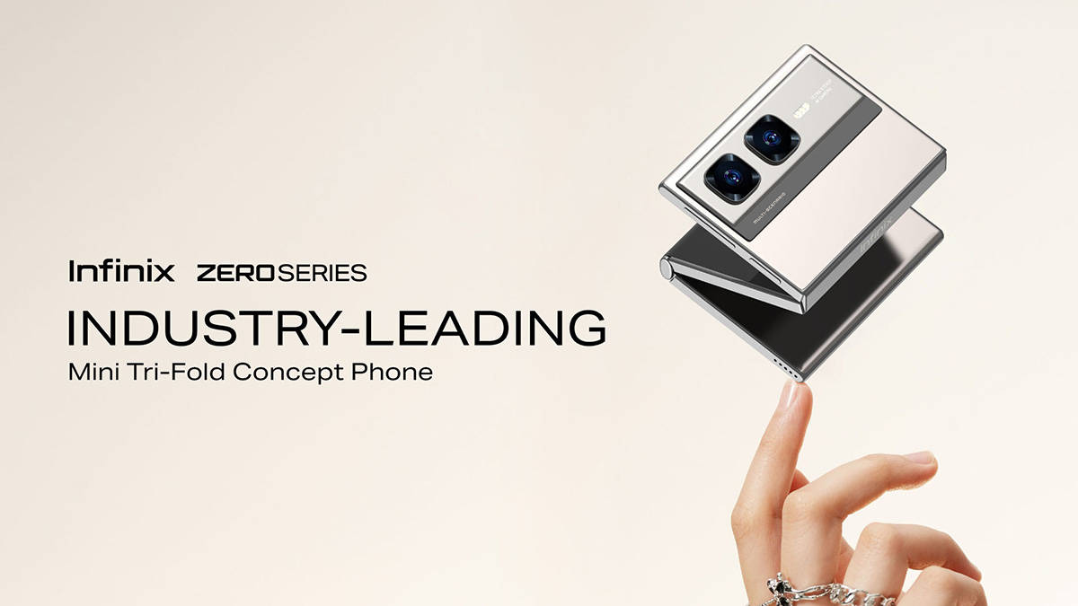 Unik, Infinix Perkenalkan Konsep HP Lipat Tiga Berukuran Mini ...