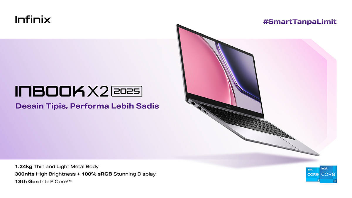 Infinix Rilis Laptop Inbook X2 2025 dan TV 50 Inci 50X5, Harga Mulai Rp ...