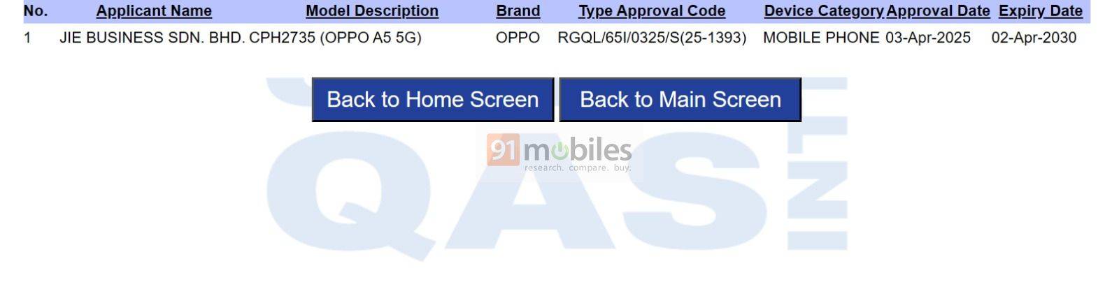Oppo A5 dan A5x Dapat Sertifikat SIRIM, NBTC, dan FCC, Akan Segera Rilis? | Indonesia Blog