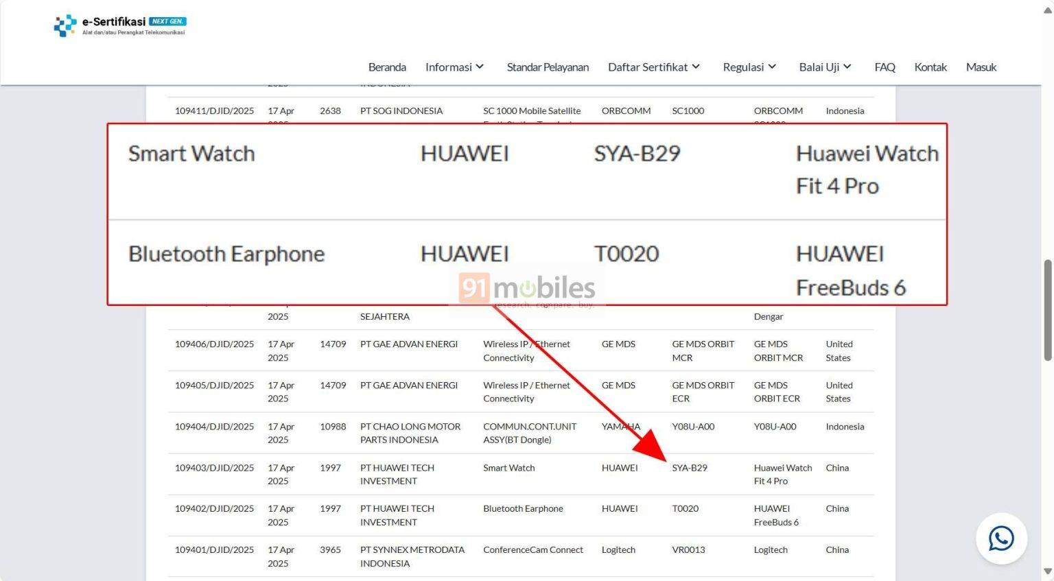 Huawei Watch Fit 4 Pro dan FreeBuds 6 Muncul di SDPPI Postel, Segera ...