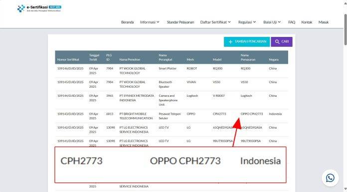Segera Rilis di Indonesia, Oppo A5i Kantongi Sertifikasi SDPPI Postel ...