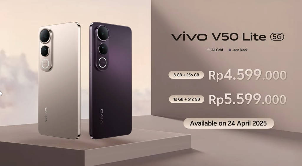 Vivo V50 Lite 4G & 5G Rilis di Indonesia, Ini Harga dan Spesifikasinya ...