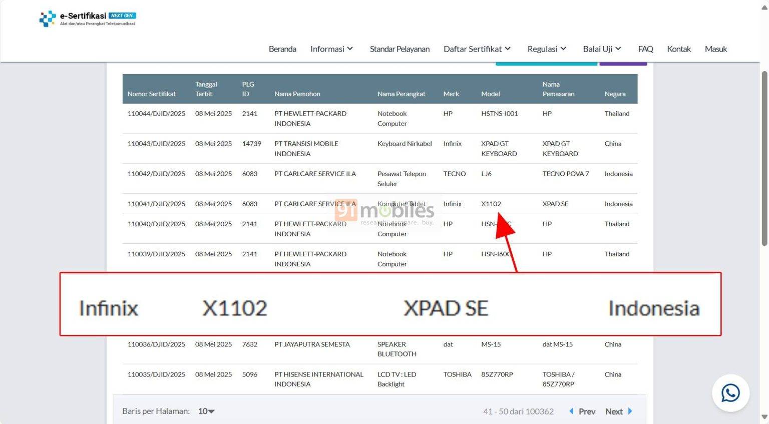 Muncul di SDPPI Postel, Infinix Xpad SE Siap Gebrak Pasar Tablet ...