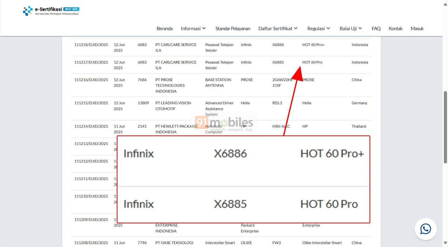 Infinix Hot 60 Pro dan Pro Plus Lolos Sertifikasi Postel, Intip Detail ...