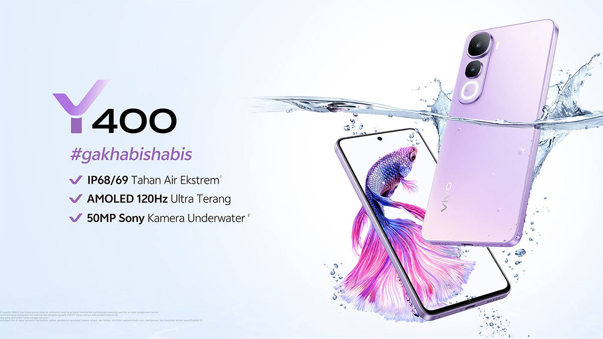 Vivo Y400 Meluncur di Indonesia, HP Entry-level yang Bisa “Menyelam ...