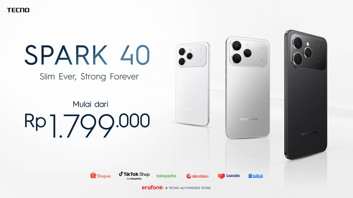 Tecno Spark 40 Rilis di Indonesia, HP Sejutaan Mirip iPhone 17 Pro ...