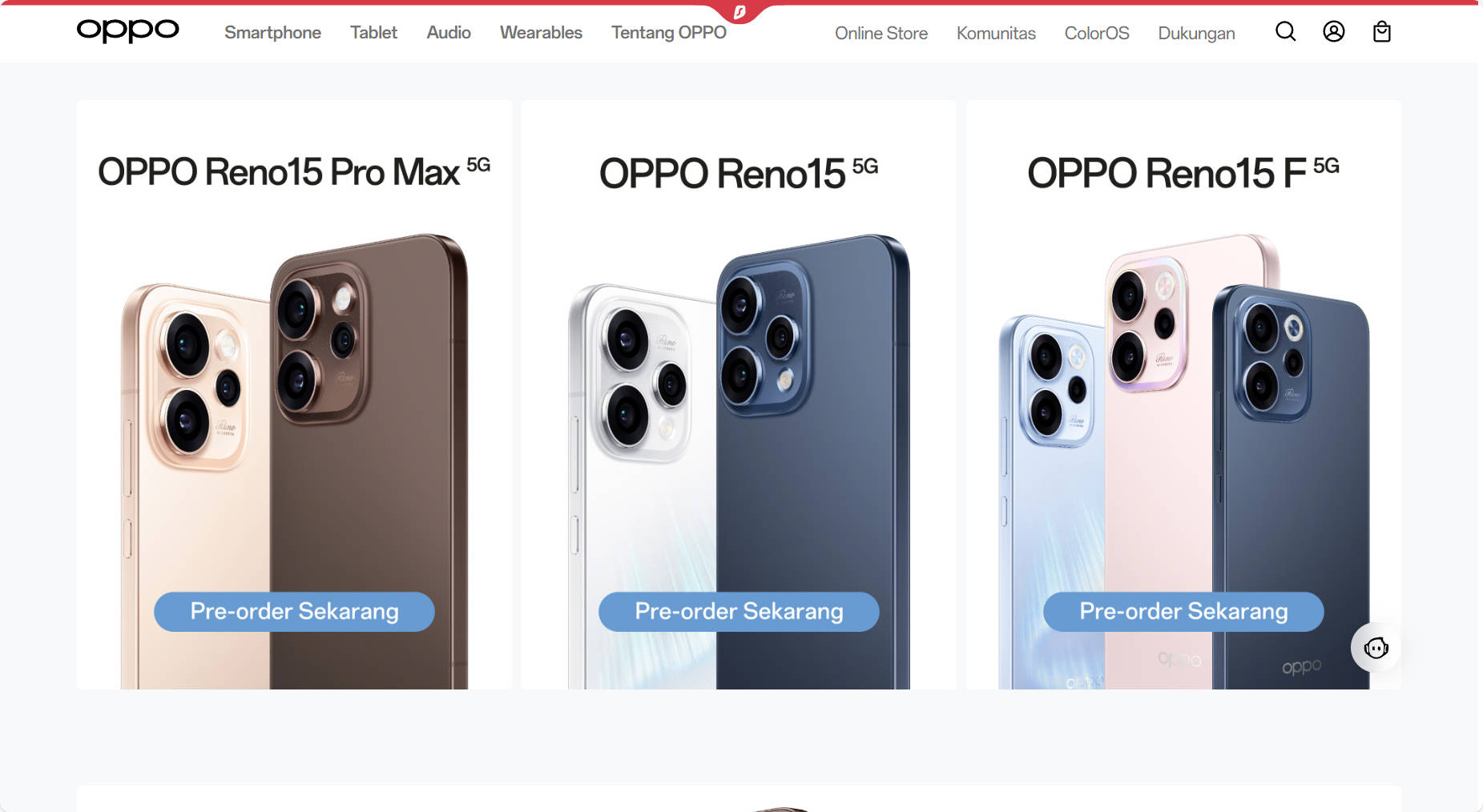 Oppo Reno 15 Series Segera Masuk Indonesia, Pre-order Sudah Dibuka ...