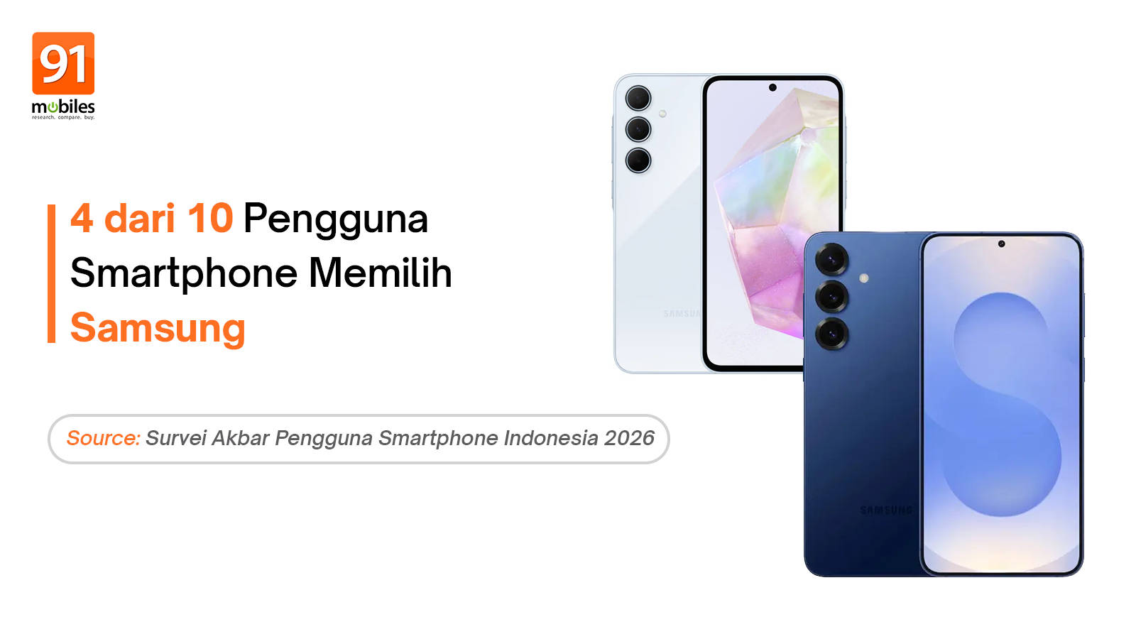 Survei 91mobiles: Ini 5 Besar Merek Smartphone di Indonesia | Indonesia ...