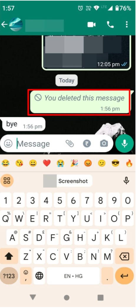 Whatsapp Delete Message कैसे देखें और रिकवर करें