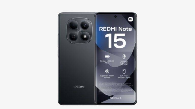108MP रियर, 20MP सेल्फी कैमरा और 6000mAh बैटरी के साथ Redmi Note 15 4G ...