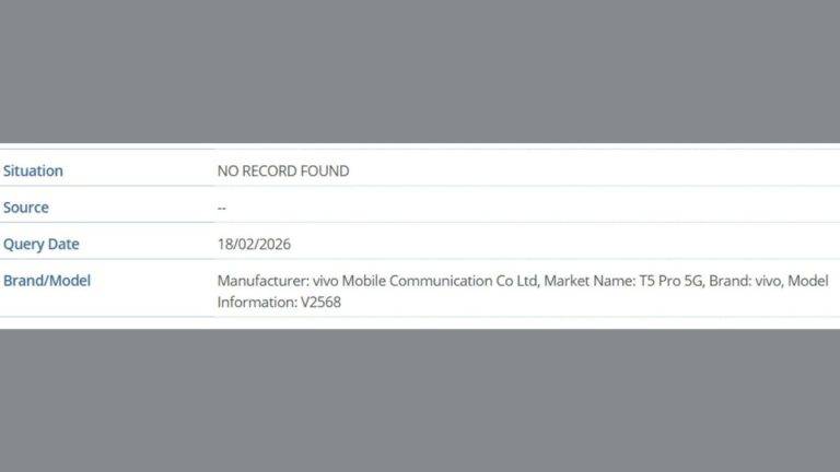 Vivo T5 Pro 5G IMEI पर लिस्ट, भारत में जल्द लॉन्च की उम्मीद