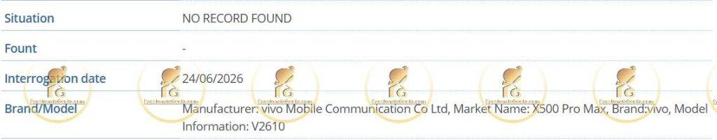 Vivo X500 Pro Max IMEI डेटाबेस में हुआ स्पॉट, मिल सकता है 200MP कैमरा ...