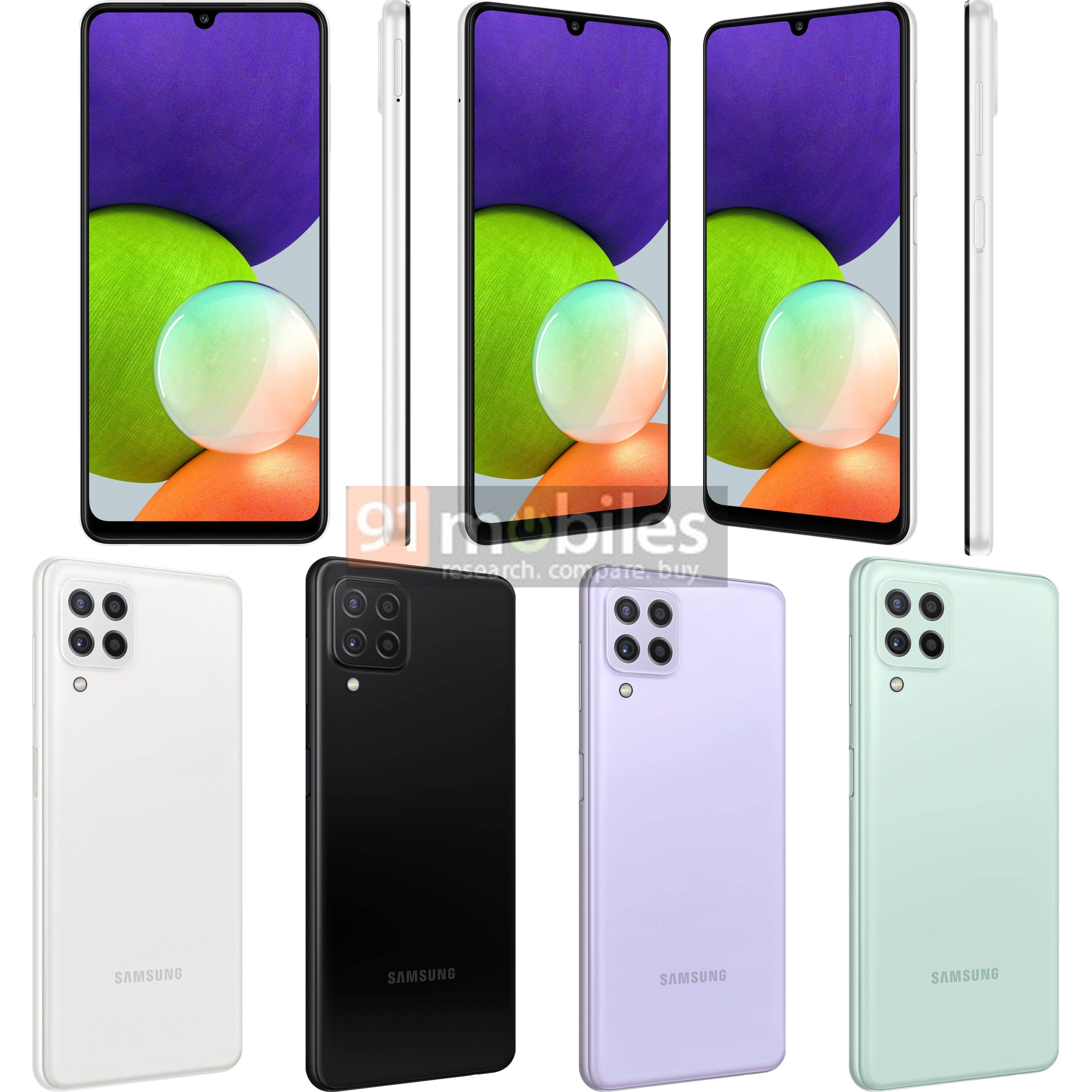 [Exclusive] Samsung Galaxy A22 5G, Galaxy A22 4G renders and ...