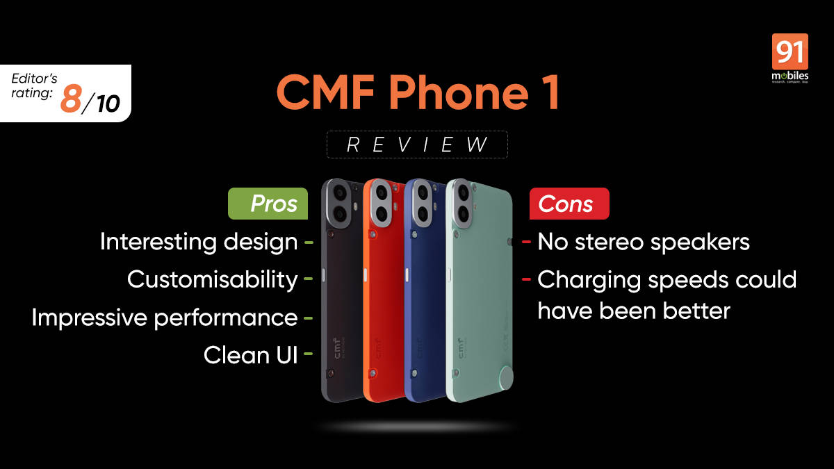 CMF Phone 1 Review - Pros and cons, Verdict | 91Mobiles