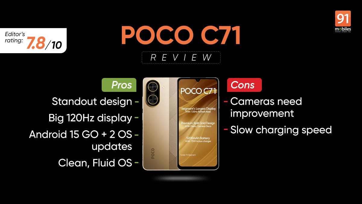 POCO M7 review: a budget phone that gets the basics right | 91mobiles.com
