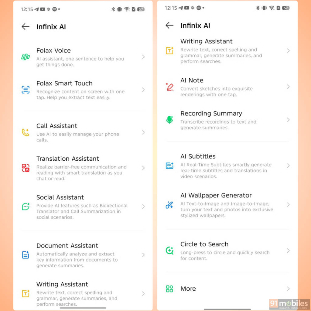 Infinix’s AI features reviewed: what works and what doesn’t | 91mobiles.com