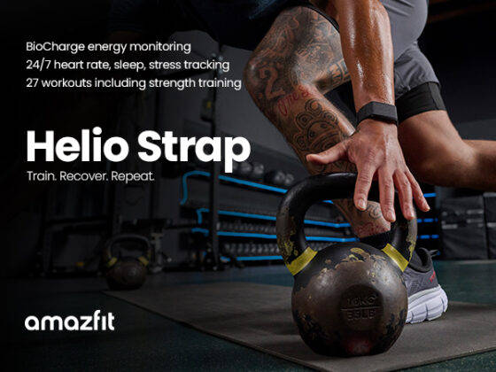 Amazfit Helio Strap screenless fitness tracker and Balance 2 smartwatch ...