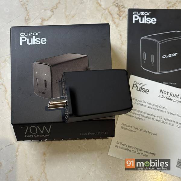 Cuzor Pulse 70W GaN Charger review: more power to you | 91mobiles.com