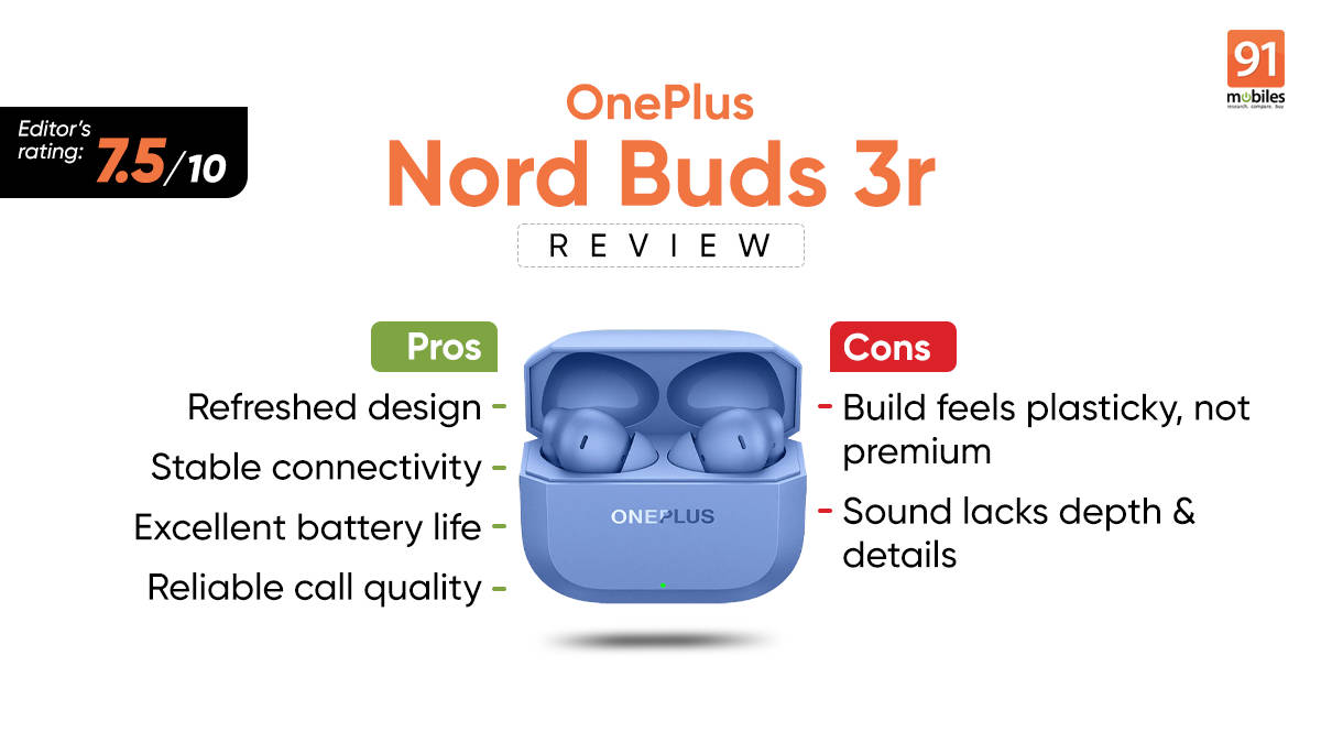 OnePlus Nord Buds 3r review | Pros and cons, Verdict