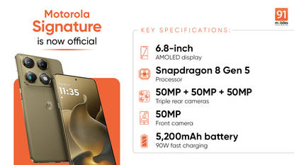 Motorola Signature goes official at CES 2026: sleek design, Snapdragon ...