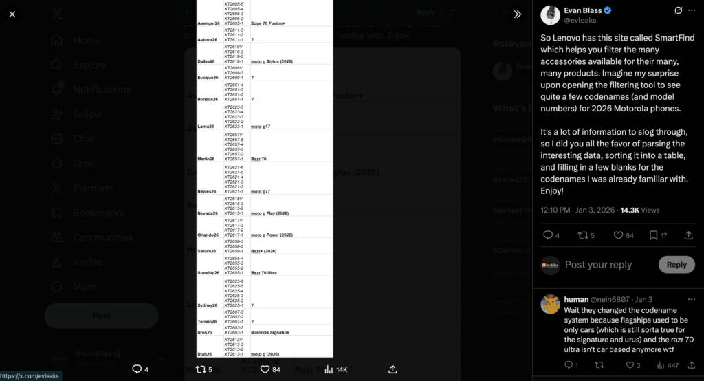 Motorola’s first book-style foldable leaks along with the company’s ...