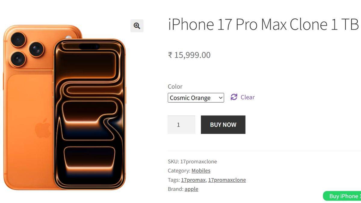 This fake iPhone 17 Pro Max looks so real, it can easily fool you ...