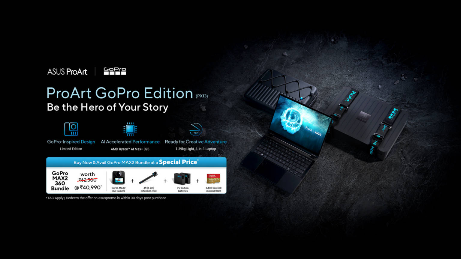 ASUS and ROG launch 2026 Creator lineup in India: ProArt GoPro Edition ...