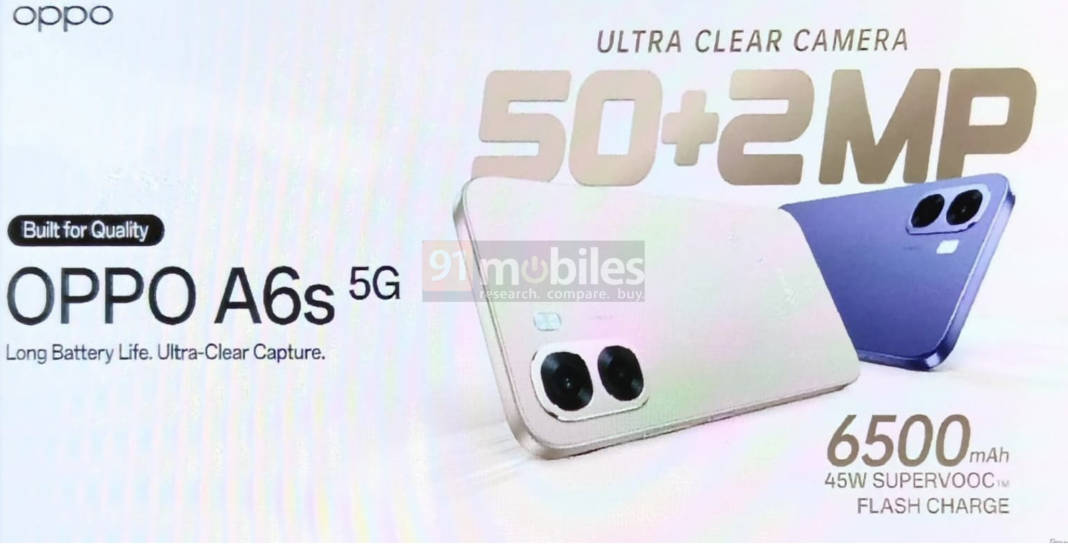[Exclusive] OPPO A6s 5G launching in India this month; price and specs ...