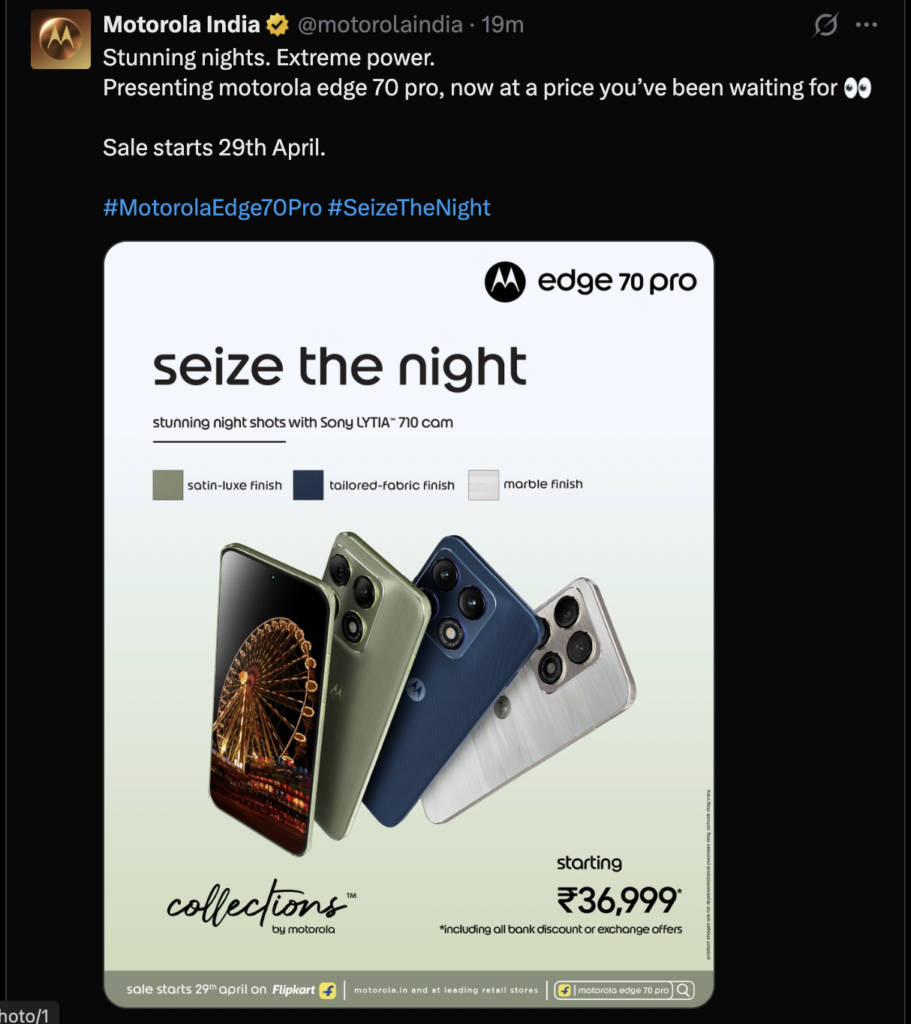 Motorola Edge 70 Pro launched in India with performance upgrades: full ...