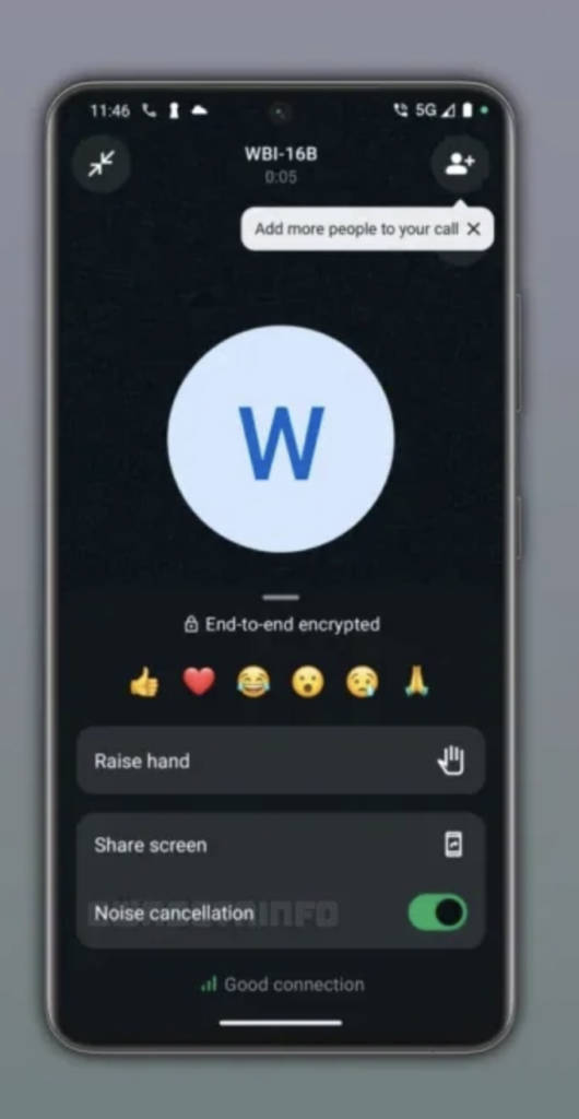 WhatsApp started rolling out noise cancellation voice and video call ...