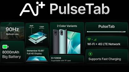 Ai+ PulseTab tablet launched in India under Rs 10,000: 10.9-inch FHD ...