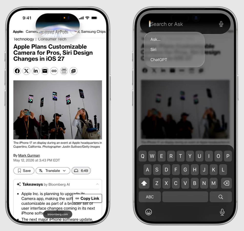 iOS 27 leaked illustrations offer first look at Apple’s smarter AI ...