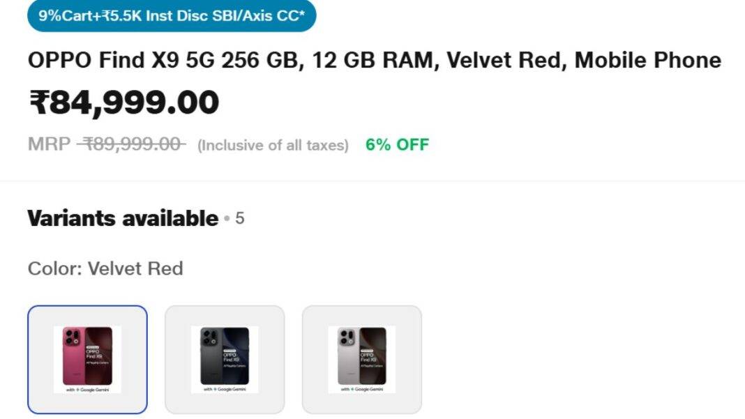 OPPO Find X9 to reportedly get costlier in India by Rs. 10,000: here's ...