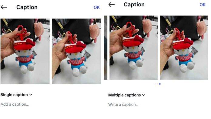 Instagram finally lets users add different captions to each slide in a ...