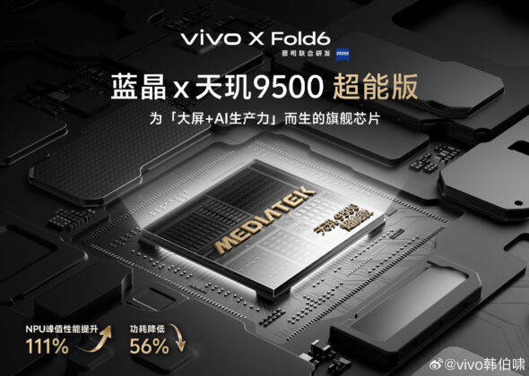 Vivo X Fold 6 to feature customised Dimensity 9500 Super Edition for ...